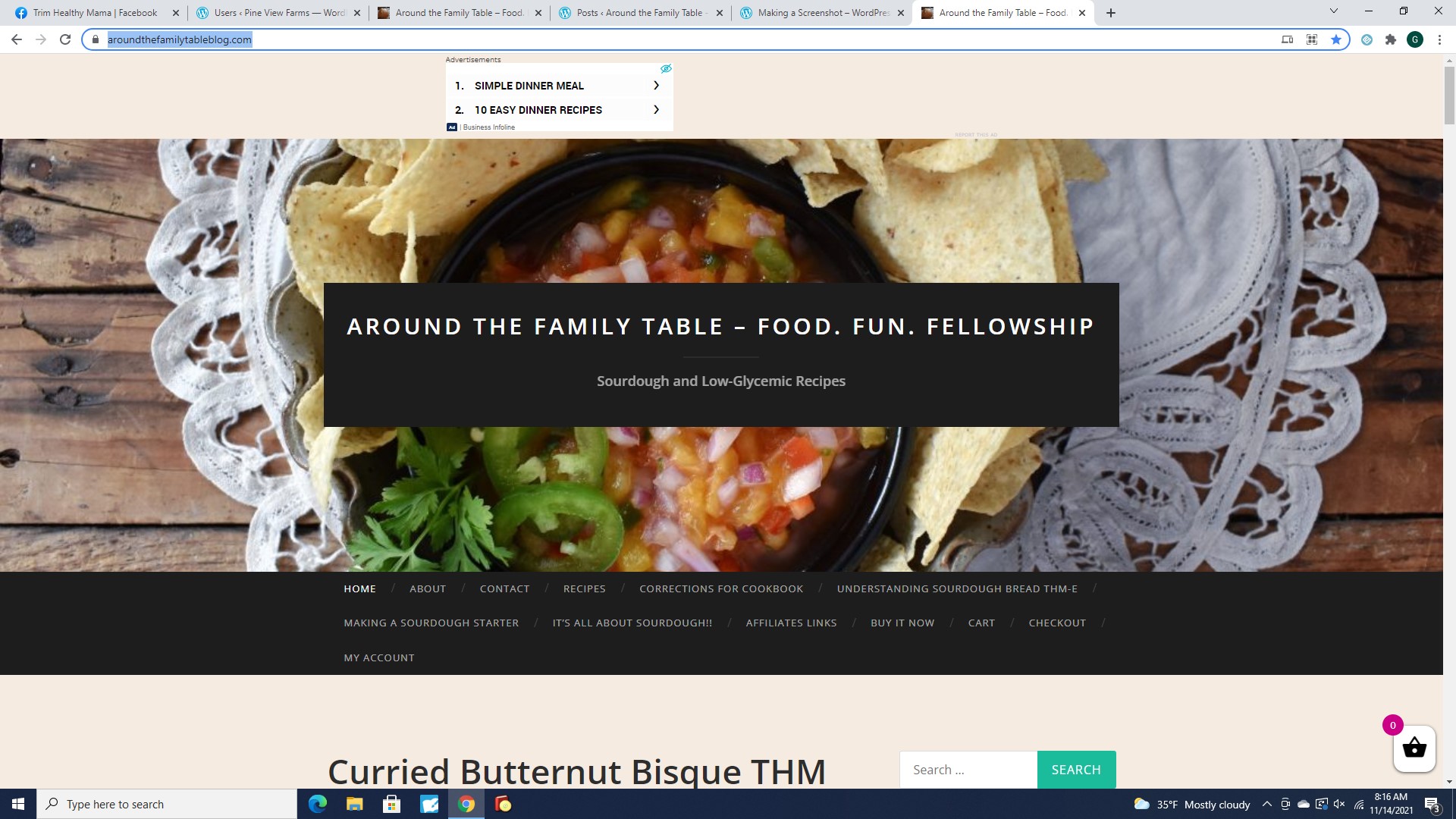 2021-11-14 | Around the Family Table – Food. Fun. Fellowship